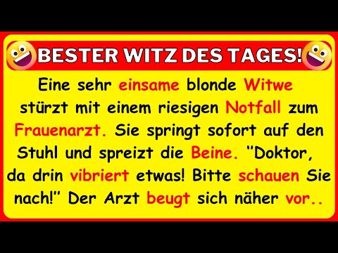 🤣 SCHMUTZIGER WITZ! Eine sehr einsame blonde Witwe stürzt mit einem riesigen Notfall zum Frauenarzt