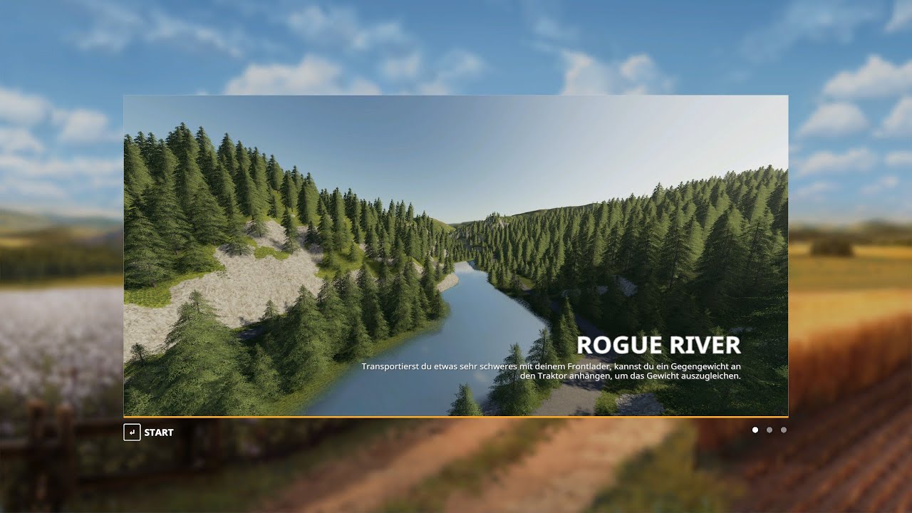 FS19 Rough River Logging Map Fly Thru - YouTube