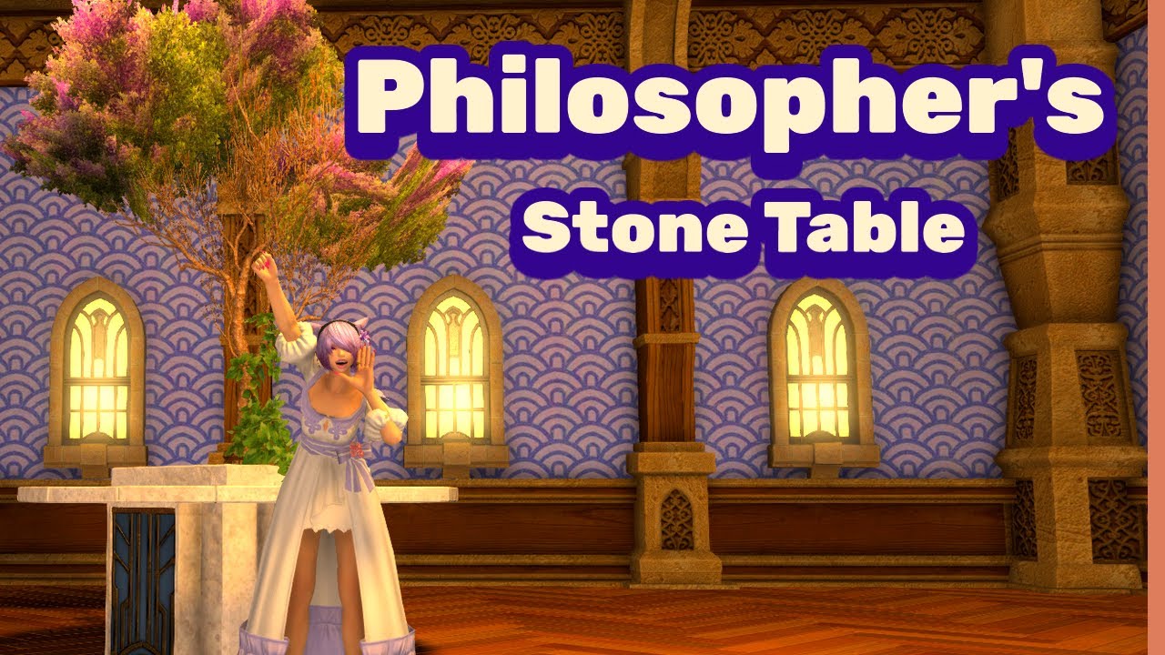 FFXIV: Philosopher's stone table - housing item - patch 5.55 - YouTube
