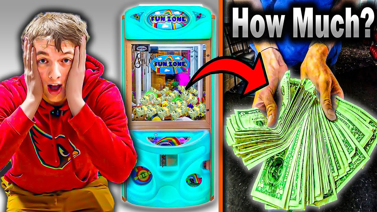 Collecting SO MUCH Money From Our CLAW MACHINES! - YouTube