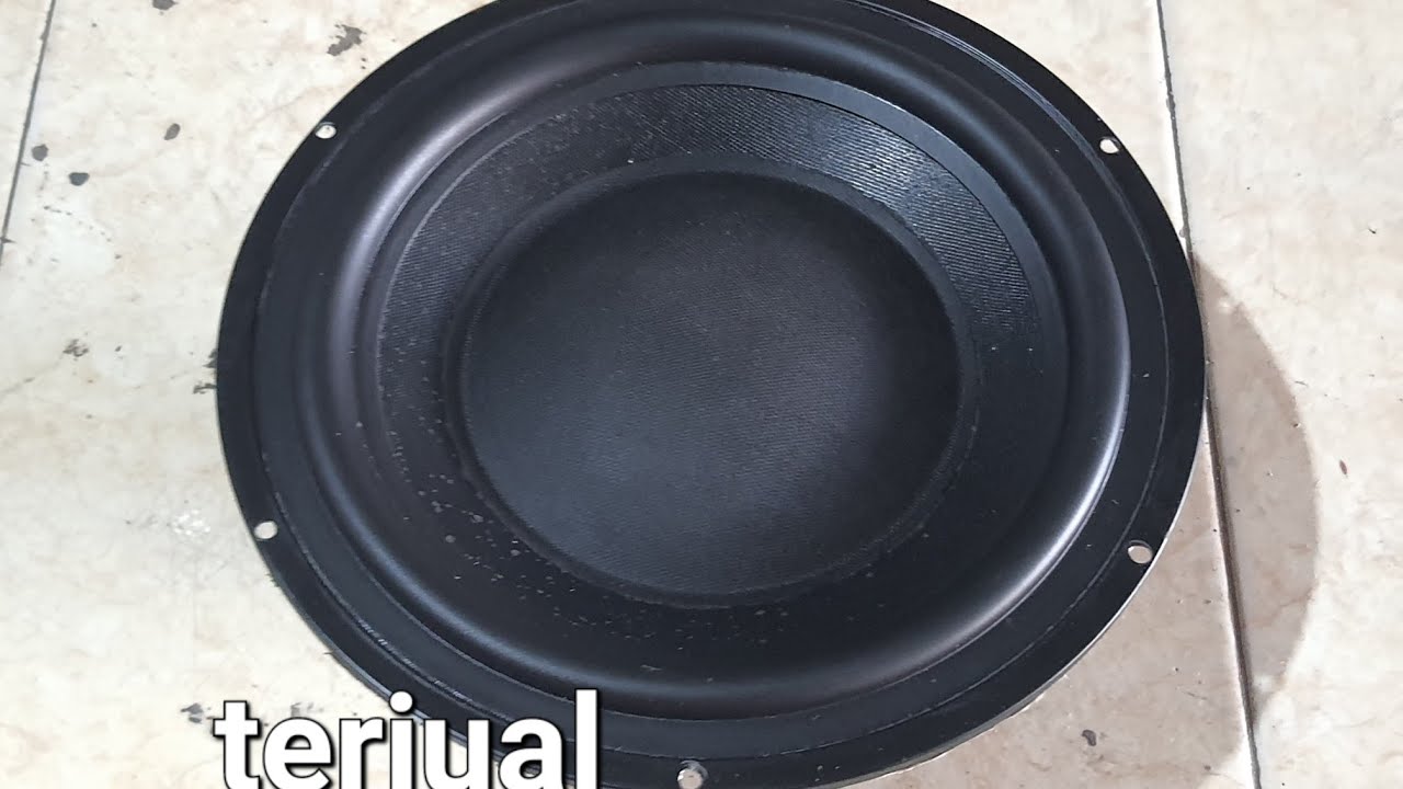tes subwoofer 10inch singel voice coil 250watts mb10 - YouTube