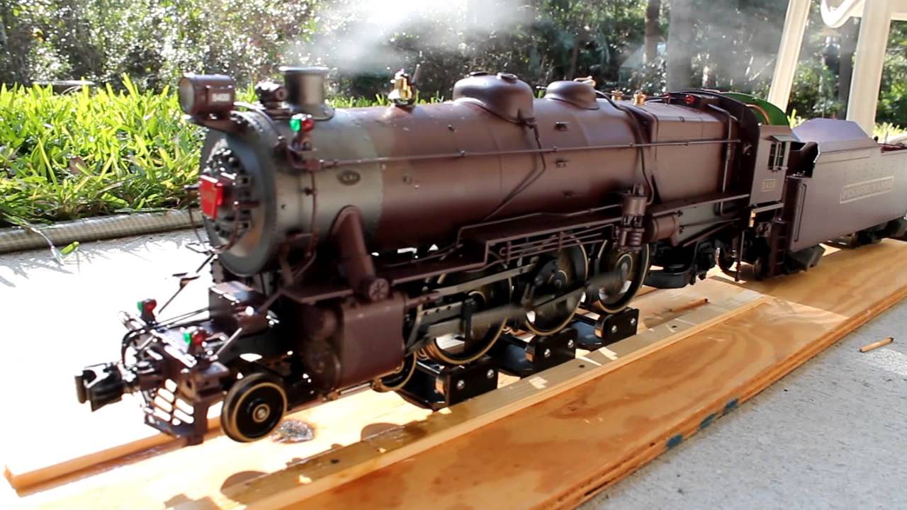PENNSY K4 FIRST STEAM UP AML Accucraft Gauge One - YouTube