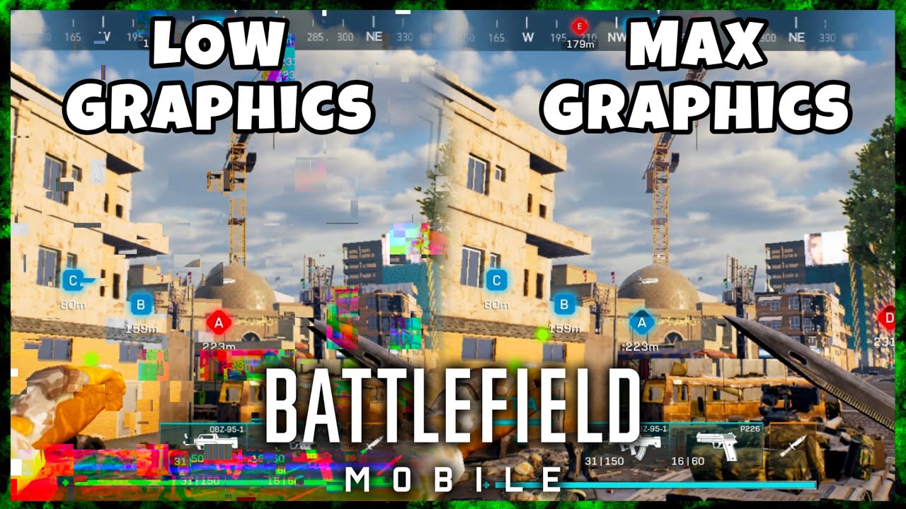 MAX vs LOW GRAPHICS COMPARISON! BATTLEFIELD MOBILE - YouTube