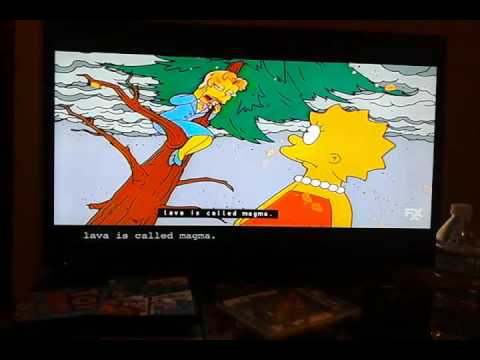 The Simpsons marge Simpson save lisa from the volcano - YouTube