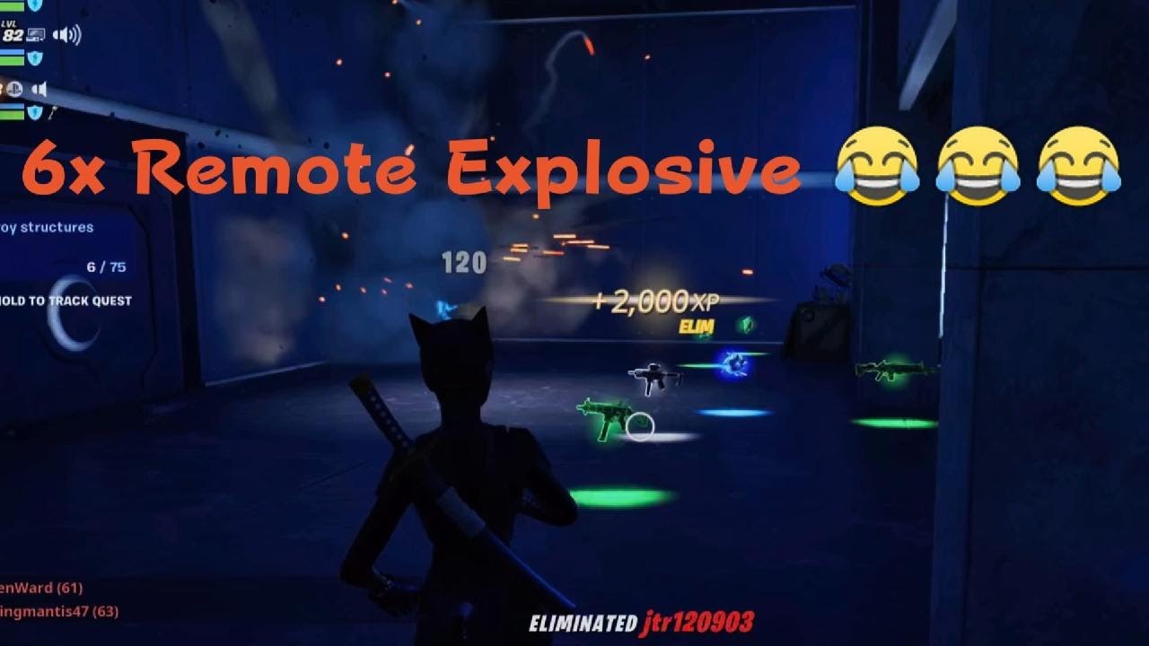 Fortnite 6x Remote Explosive Trap LOL - YouTube