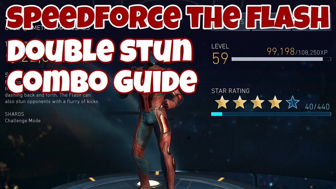Injustice 2 Mobile Speedforce The Flash Double Stun Combo Guide - YouTube