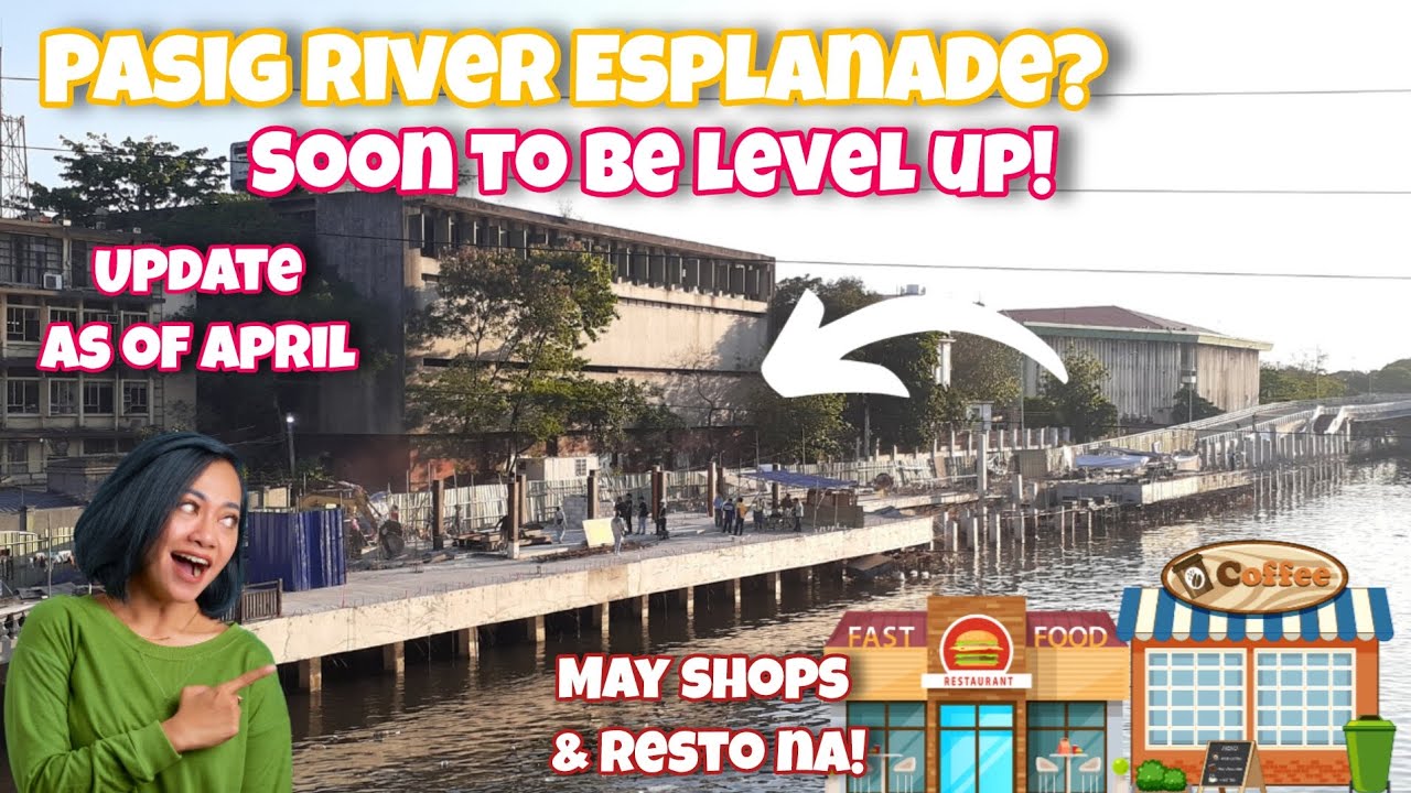 SOON TO BE DOUBLE DECKER RIVER PARK PLUS SHOPS & RESTO! PASIG RIVER ESPLANADE PHASE 2! - YouTube