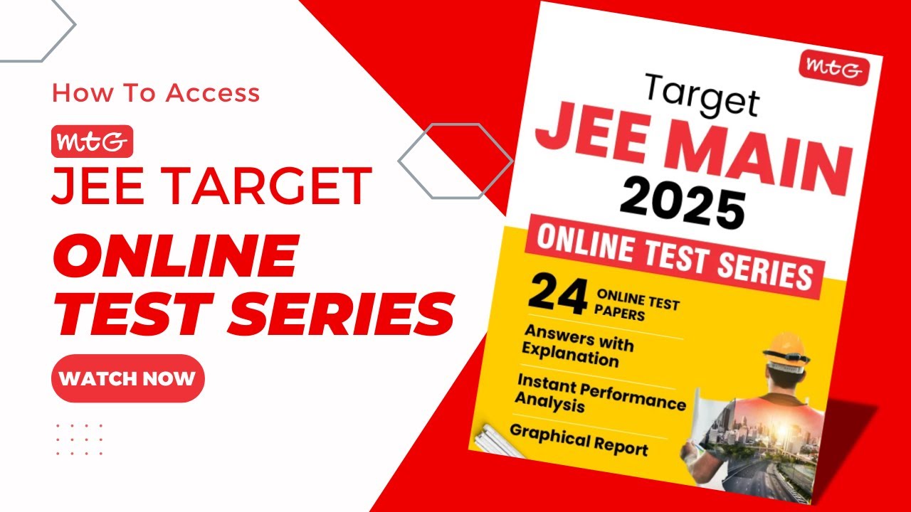 How to Access MTG's JEE Target Online Test Series - YouTube