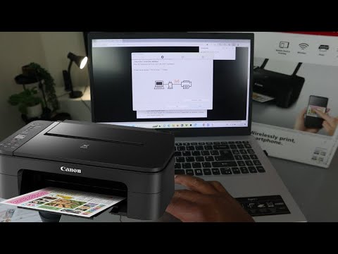 How to Connect Canon Printer To a Wireless (WIFI) Network With PC and ...