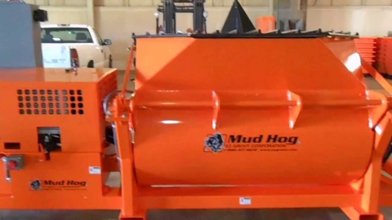 Refractory Mixer 3000lb. Hydraulic Drive, Hydaulic Dump. EZ Grout Mud ...