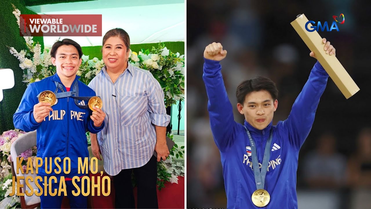 Two-time Olympic gold medalist Carlos Yulo, nakapanayam ni Jessica Soho ...