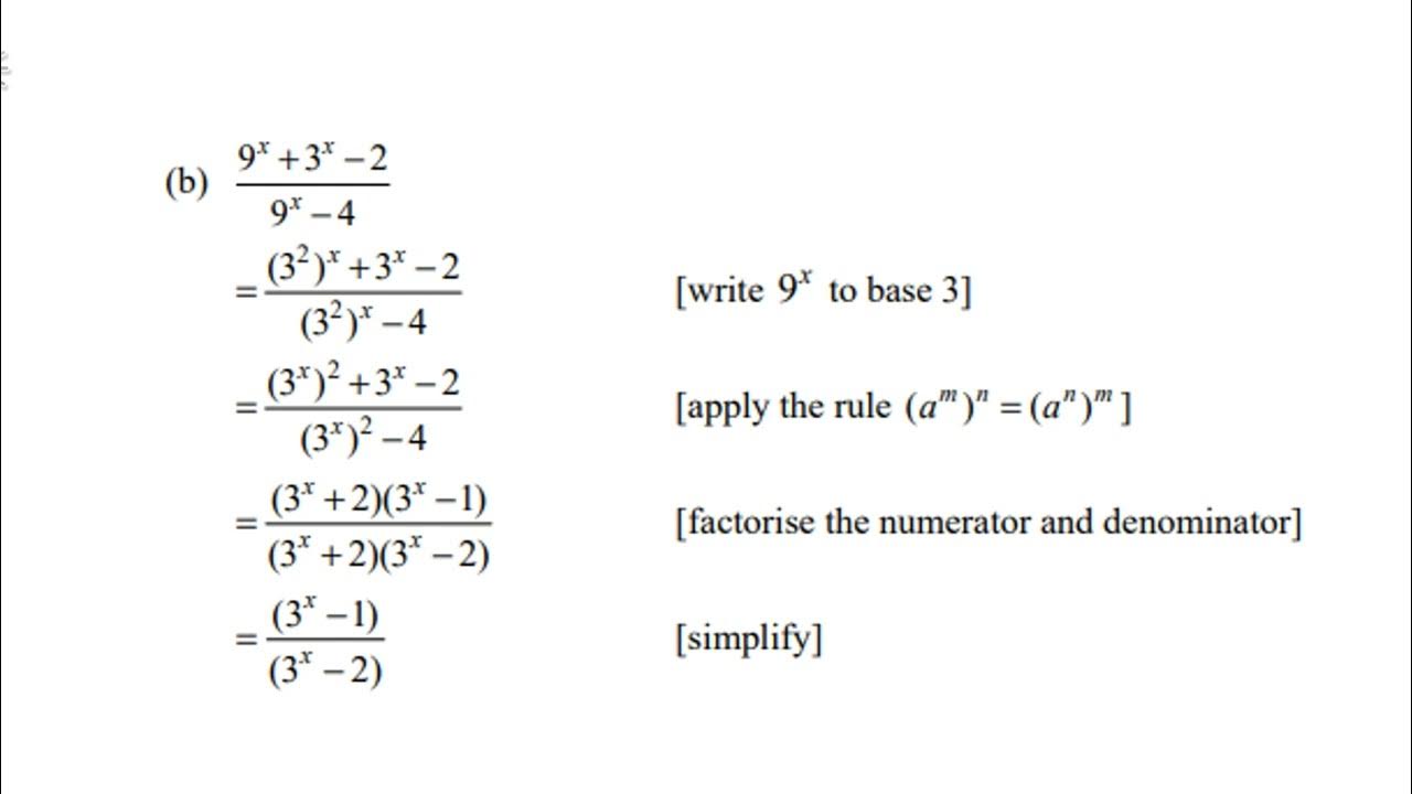 Grade 10 Exponents Expressions Factorization - YouTube