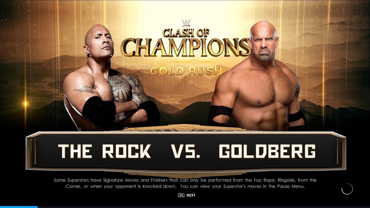 The Rock Vs Goldberg Wwe Highlight - YouTube