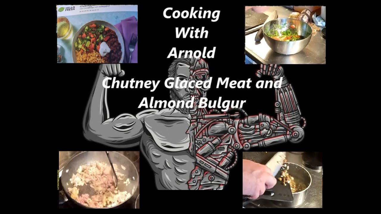 Cooking Whit Arnold. Chutney Glaced Meat and Almond Bulgur. 634Kcal per ...