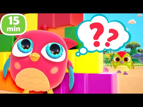 Baykuş Hop Hop renkli toplarla oynuyor ve kule yapıyor! Çizgi film - Özel Bölüm!