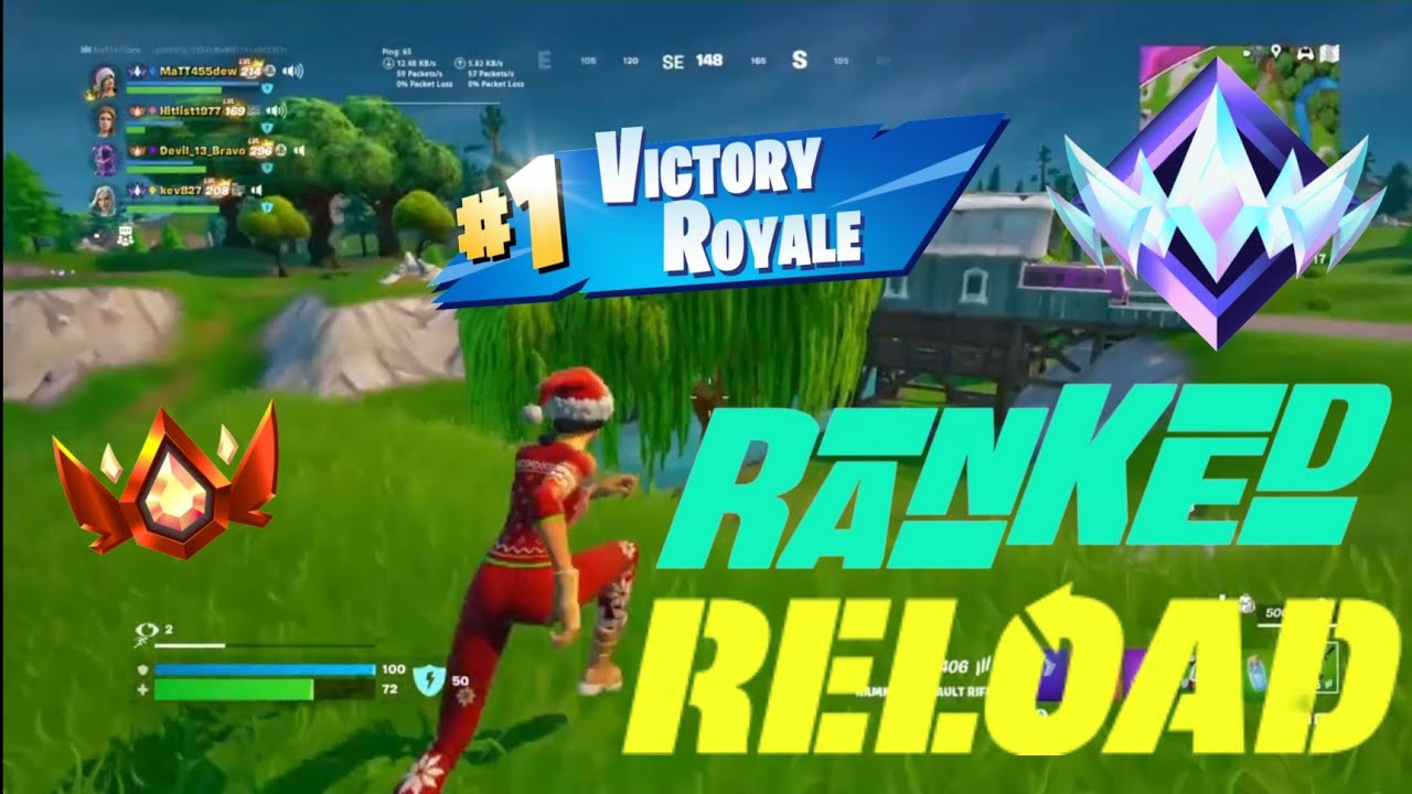 Fortnite Zero Build Reload Ranked *UNREAL* Gameplay! - YouTube