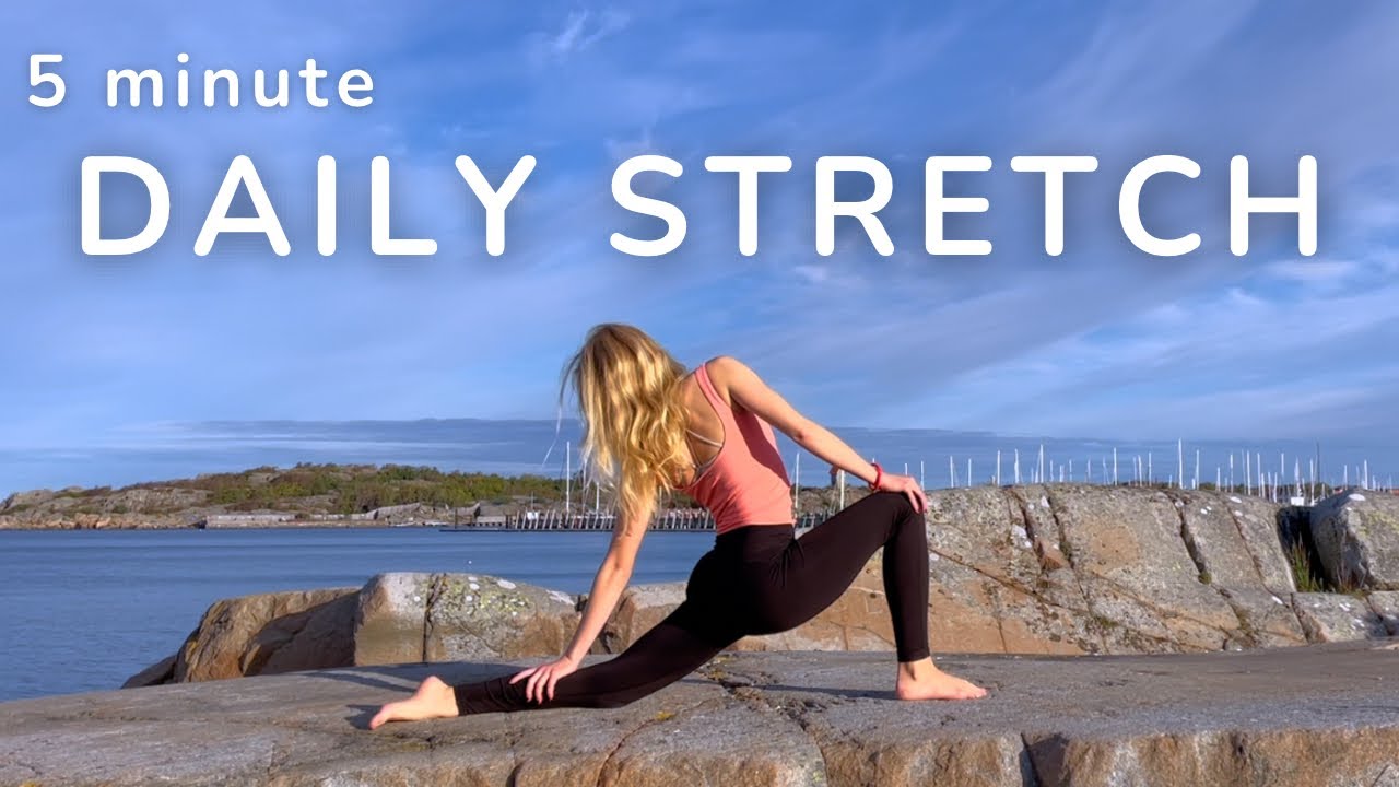 5 Min Flexibility - At Home Daily Stretching Routine - YouTube