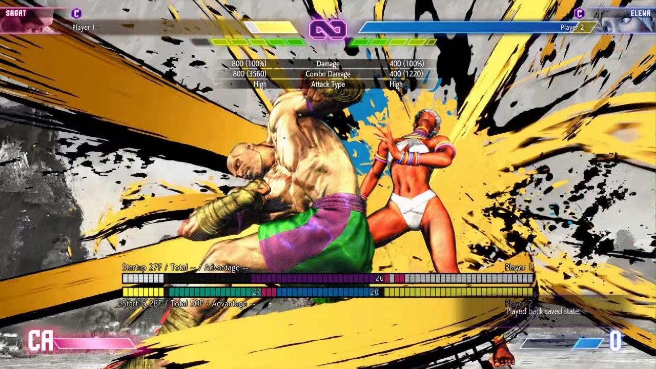 SF6 Sagat drive Impact Combo route and switch side setup | Street ...