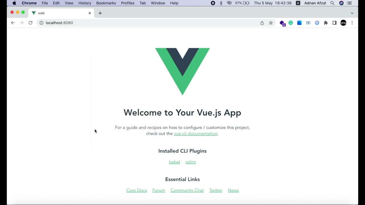 2. Setup Vue JS SPA - Create a Single Page Chat Application in Vue JS, Node JS, and Mongo DB ...