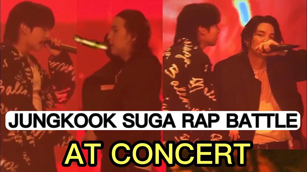 Jungkook Surprise Seven Performance at Suga Concert, JK SUGA RAP Battle ...