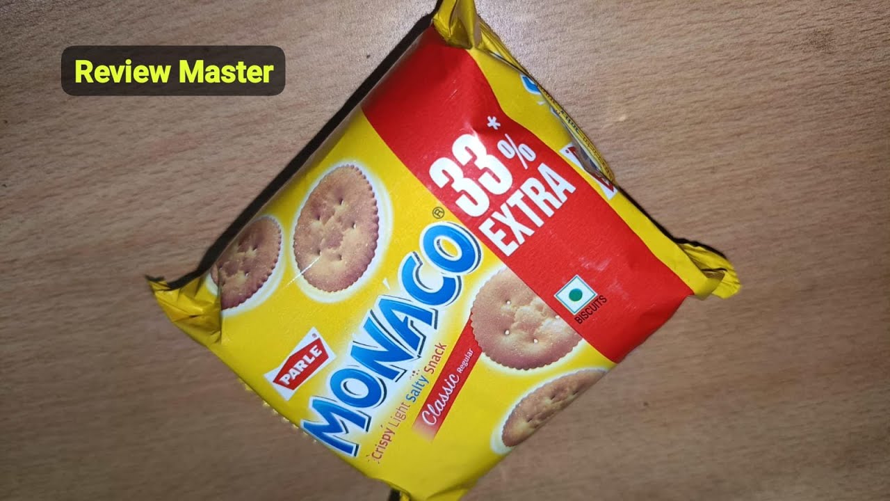 Parle Monaco Clssic Salt Biscuits 33% Extra only Rs 10 || Best Salty ...