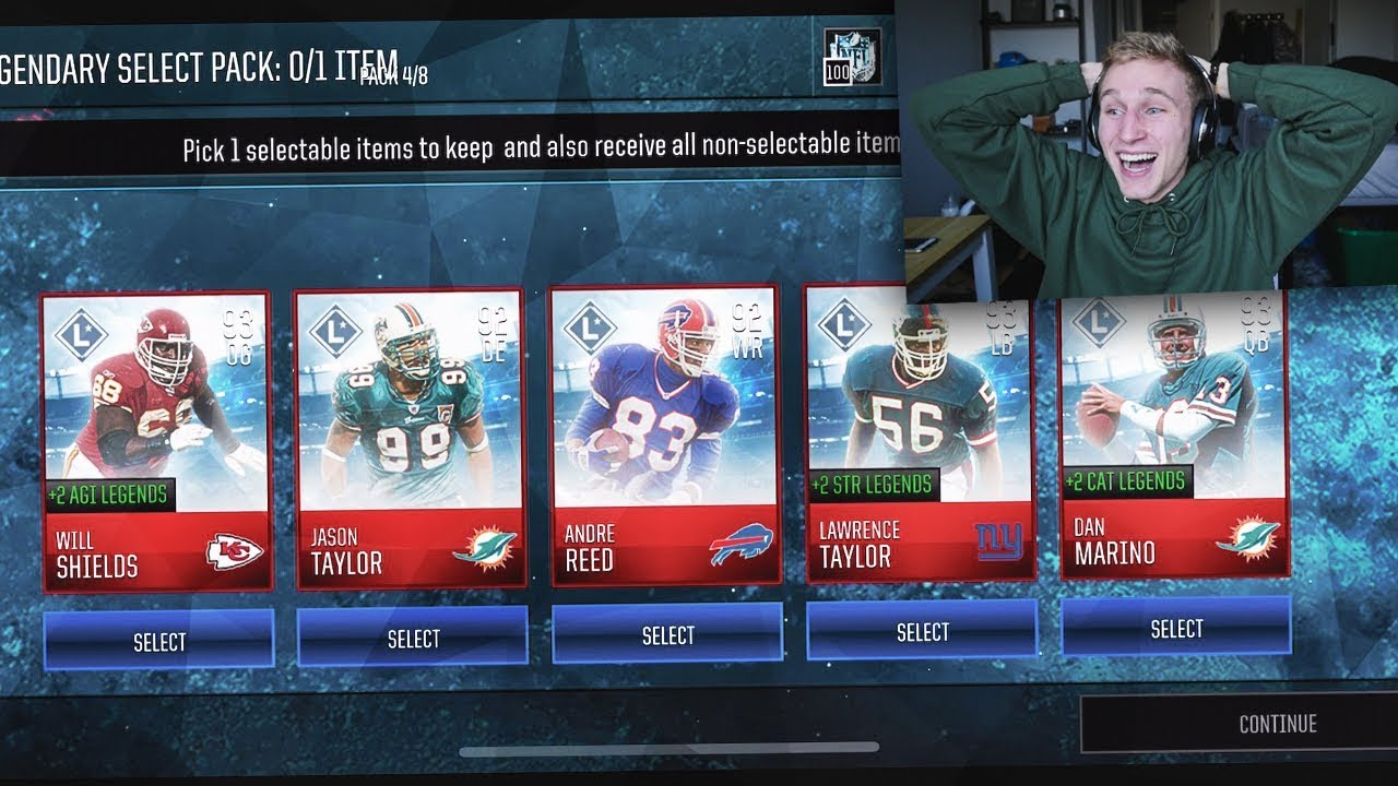 *INSANE* 5 LEGENDS PER PACK!? MADDEN MOBILE 18 PACK OPENING - YouTube