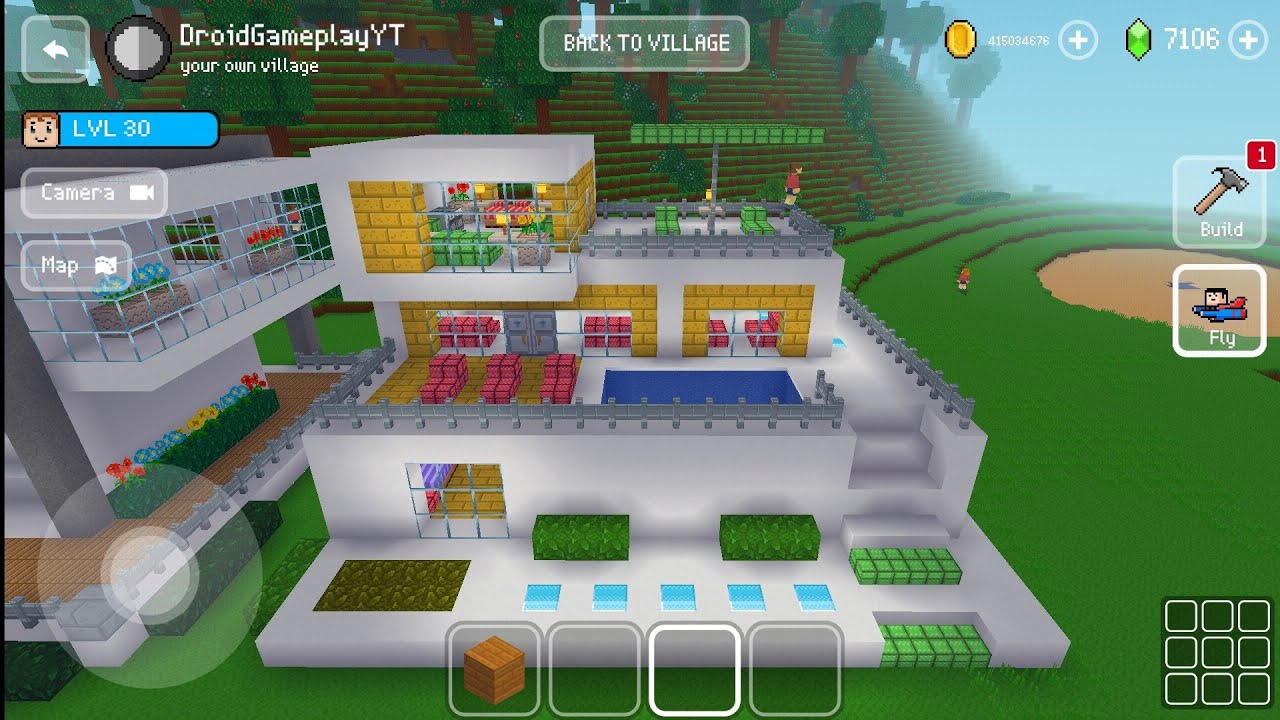 Modern House - Block Craft 3d: Building Game - YouTube