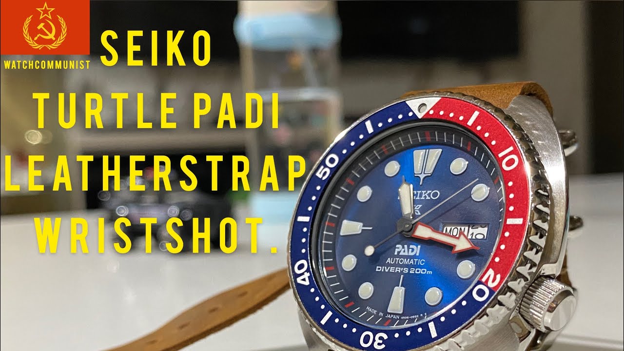 SEIKO TURTLE PADI WRISTSHOT - YouTube