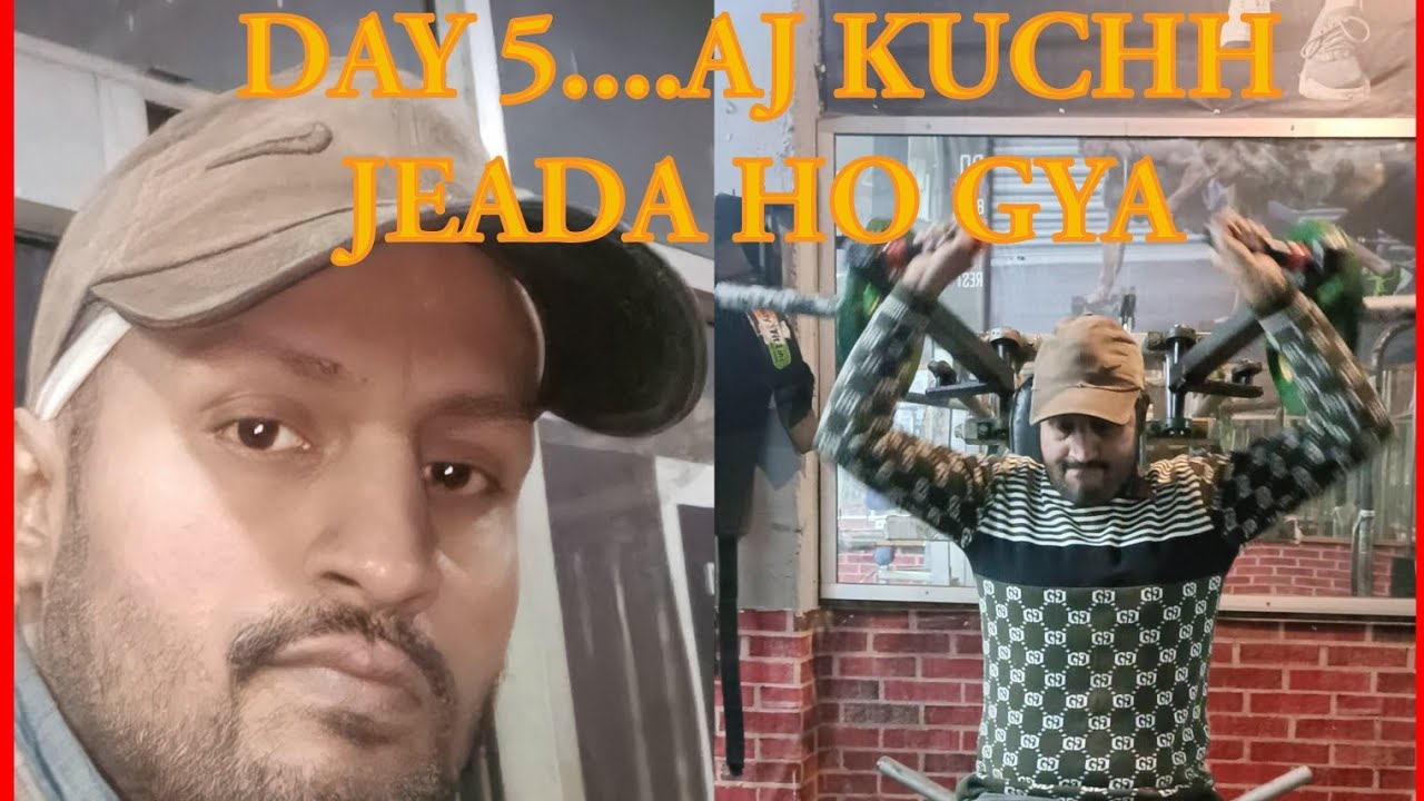 AJ JEADA ZOR LAG GYA....DAY 5 IN GYM. #gym #gymmotivation #singhhere79# ...