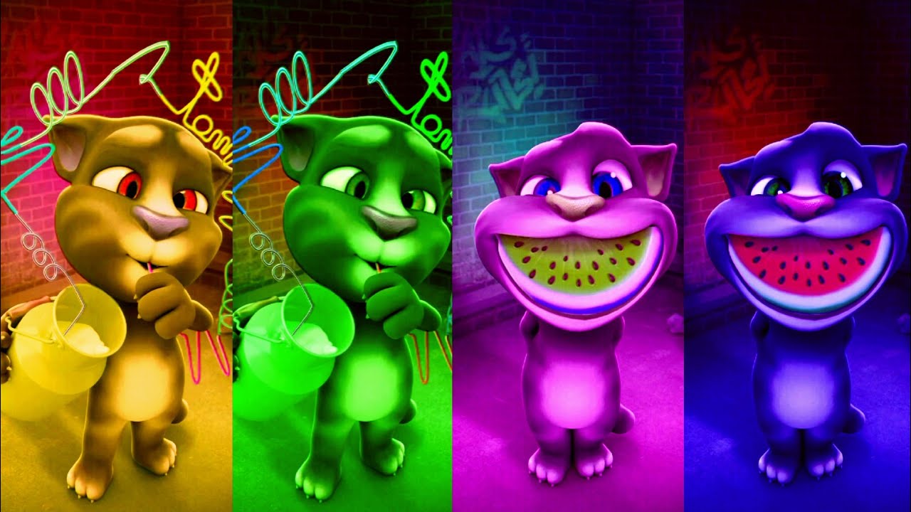 Talking Tom Cat Colors Reaction Compilation 501 - YouTube