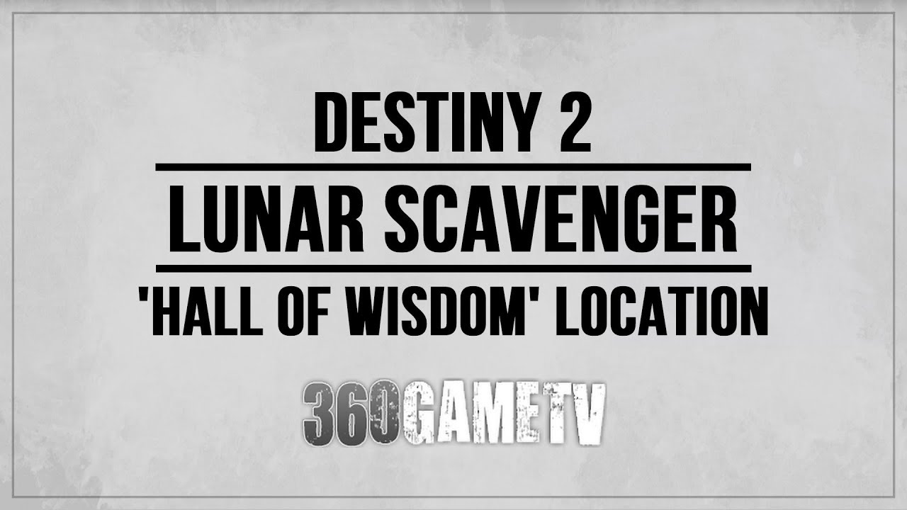 Destiny 2 Lunar Scavenger Hall of Wisdom Location - Memory of Eriana-3 ...