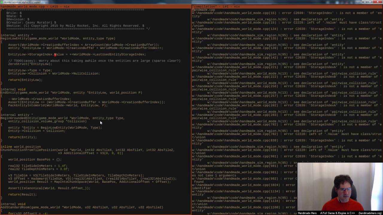 Handmade Hero Day 280 - Cleaned Up Streaming Entity Simulation - YouTube