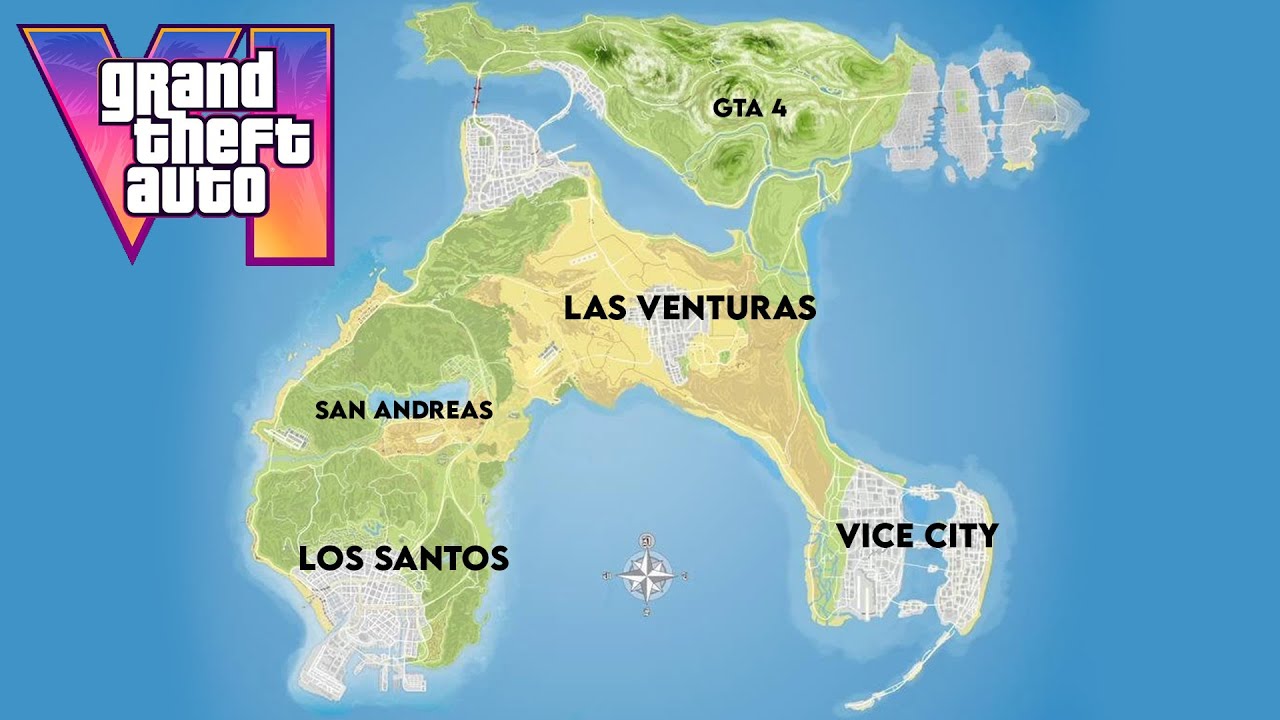 TODOS LOS MAPAS DE GTA EN GTA 6 - YouTube