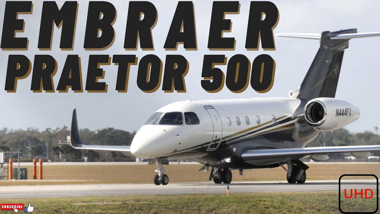Embraer Praetor 500 Takeoff and Epic Engine Sound - YouTube