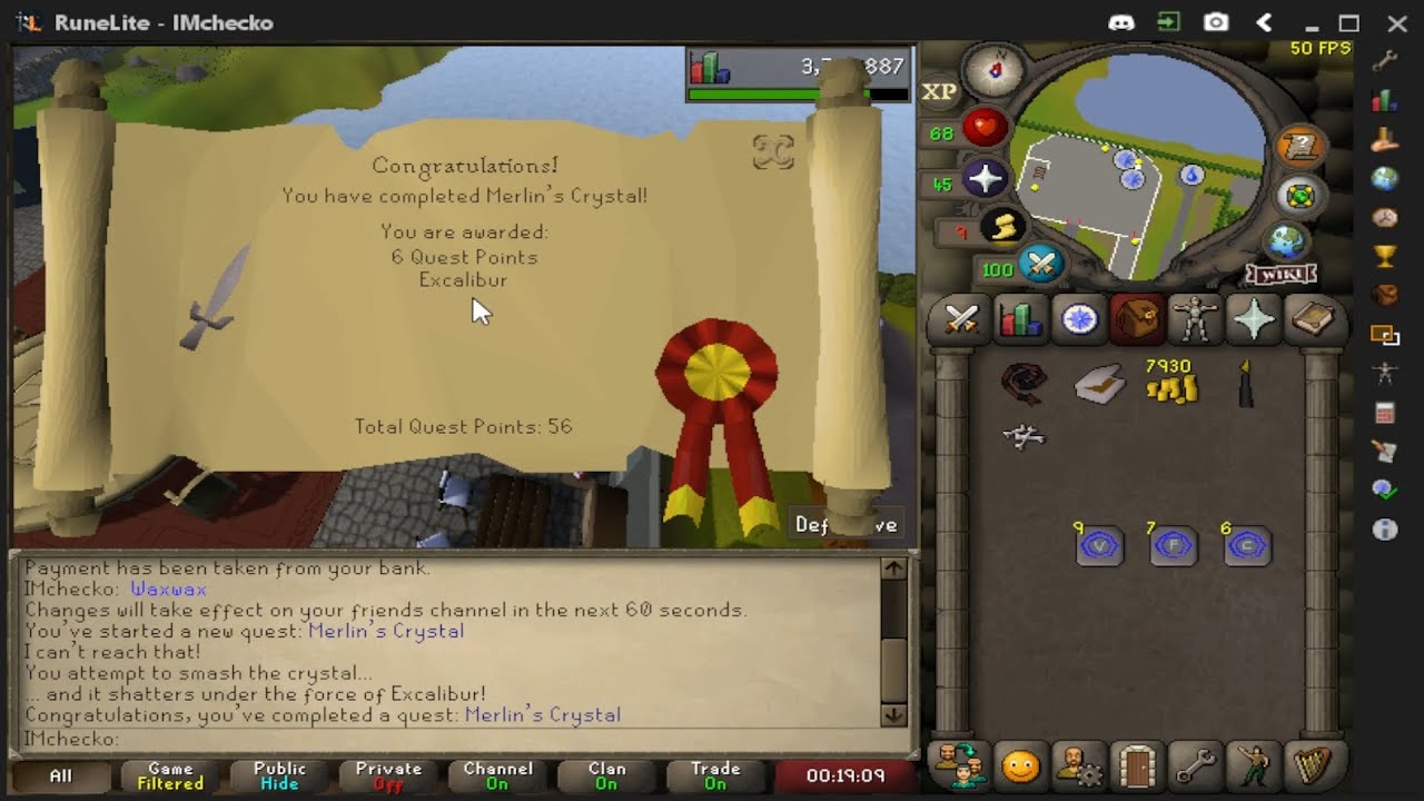 OSRS Merlin's Crystal Quick Quest Guide - YouTube