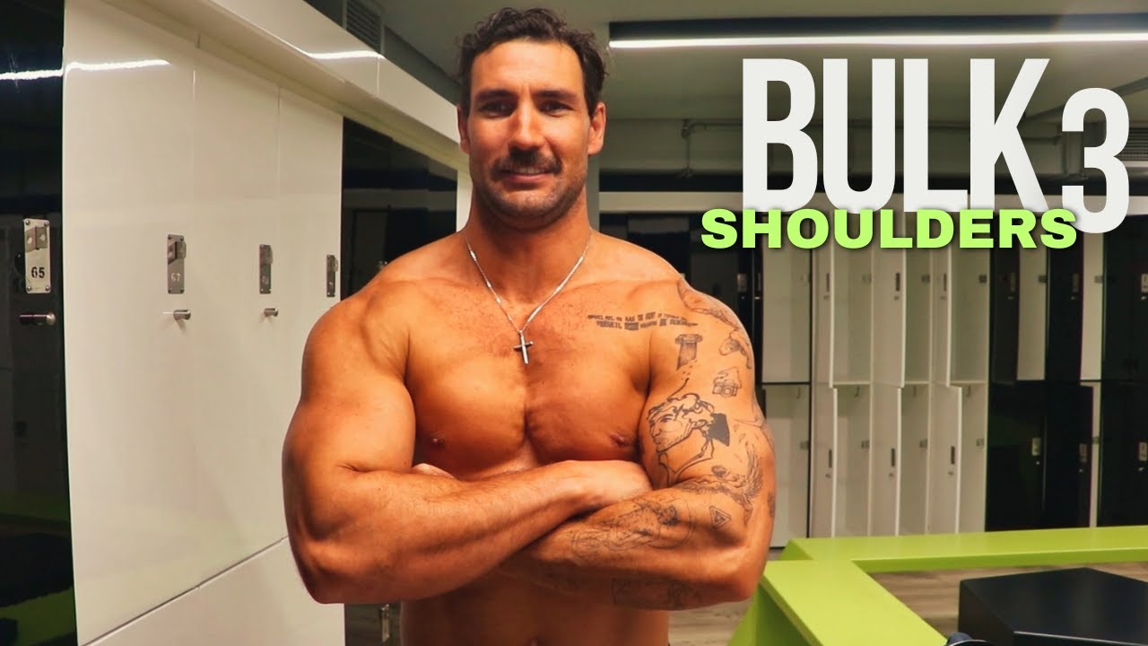 Full shoulders day for bulking up | Week 3 - YouTube