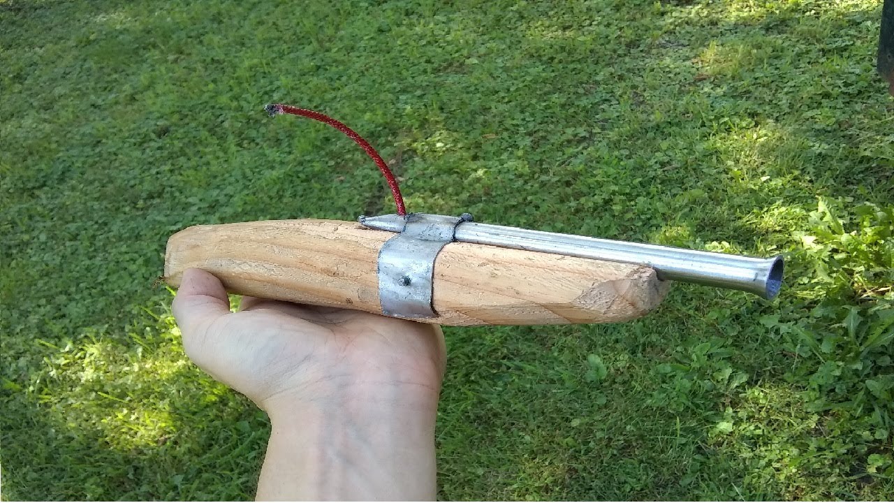 Shooting My Homemade Handgonne - YouTube