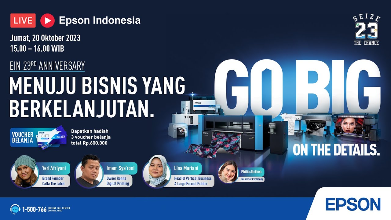 EpsonTalk 23 tahun Epson Indonesia: Menuju Bisnis yang Berkelanjutan - YouTube
