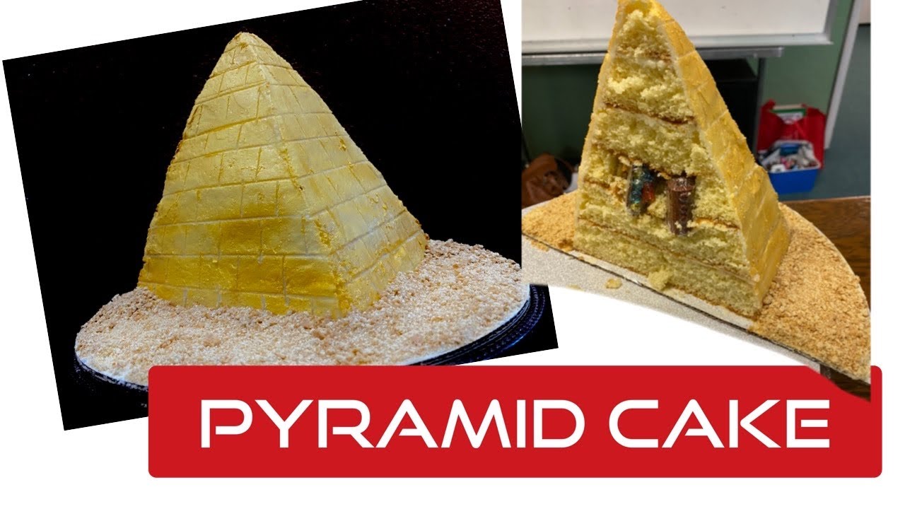 Homeschool fun: Making Pyramid cake for history project . - YouTube