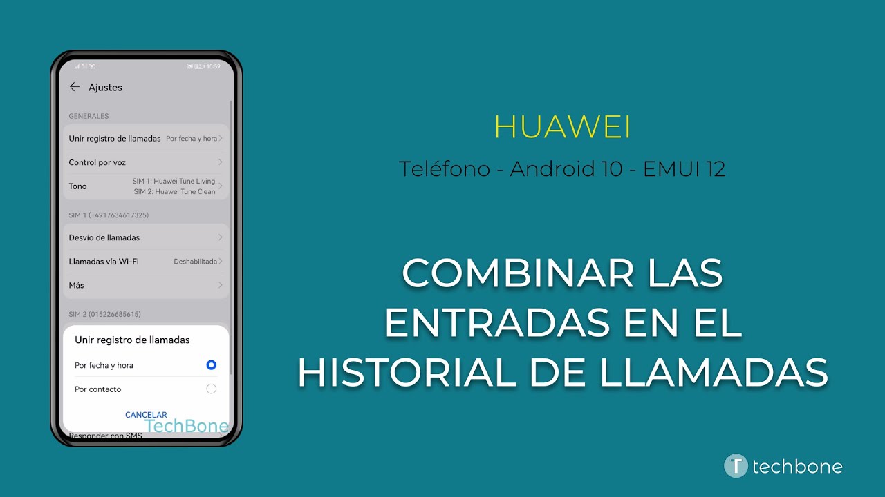 Combinar las Entradas en el Historial de Llamadas - Huawei [Android 10 ...