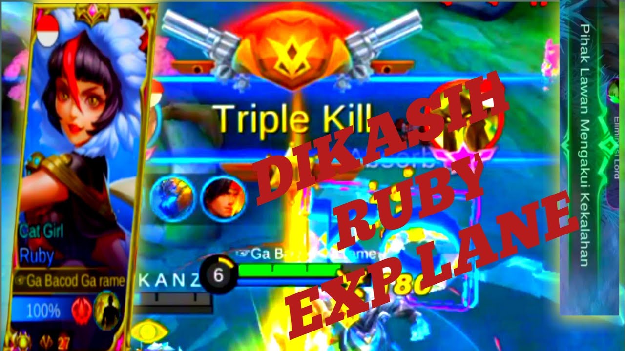 RUBY EXP LANE, GINI KALAU RUBY JADI EXP LANE - YouTube