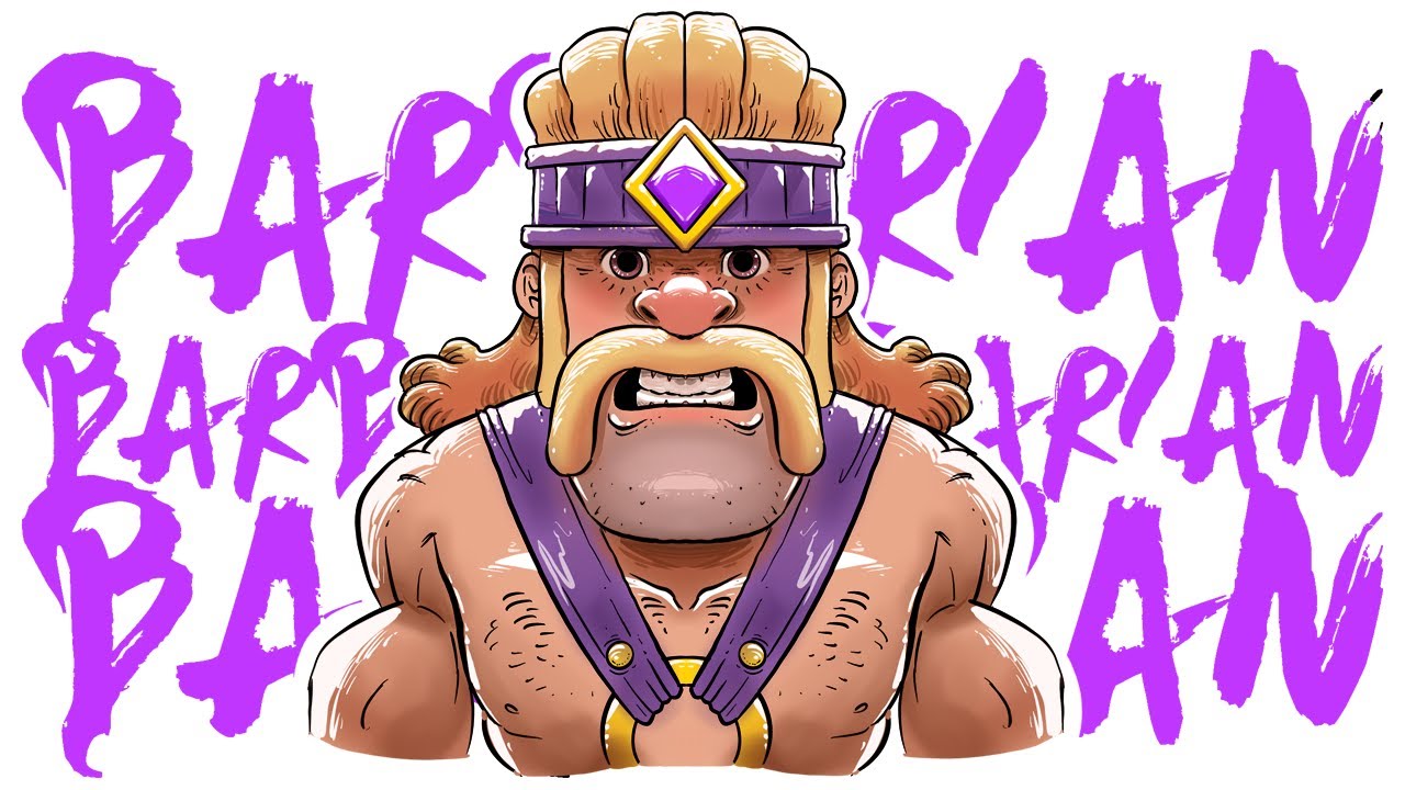 Barbarians Evolution Drawing — Clash Royale Youtube