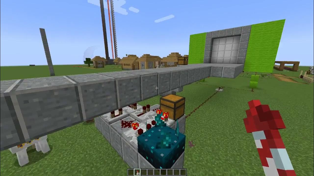 Stupid Redstone: "Mostly" functional elytra door - YouTube