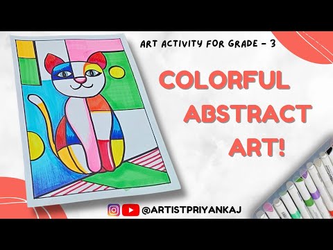 Colorful Abstract Art for Grade 3 🎨 | Easy & Fun Drawing - YouTube