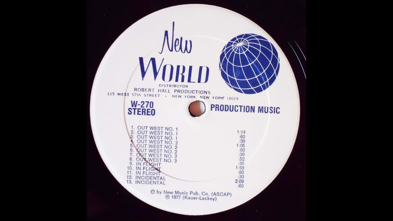 W 270-271/Production Music - Robert Hall Productions, Gene Kauer ...