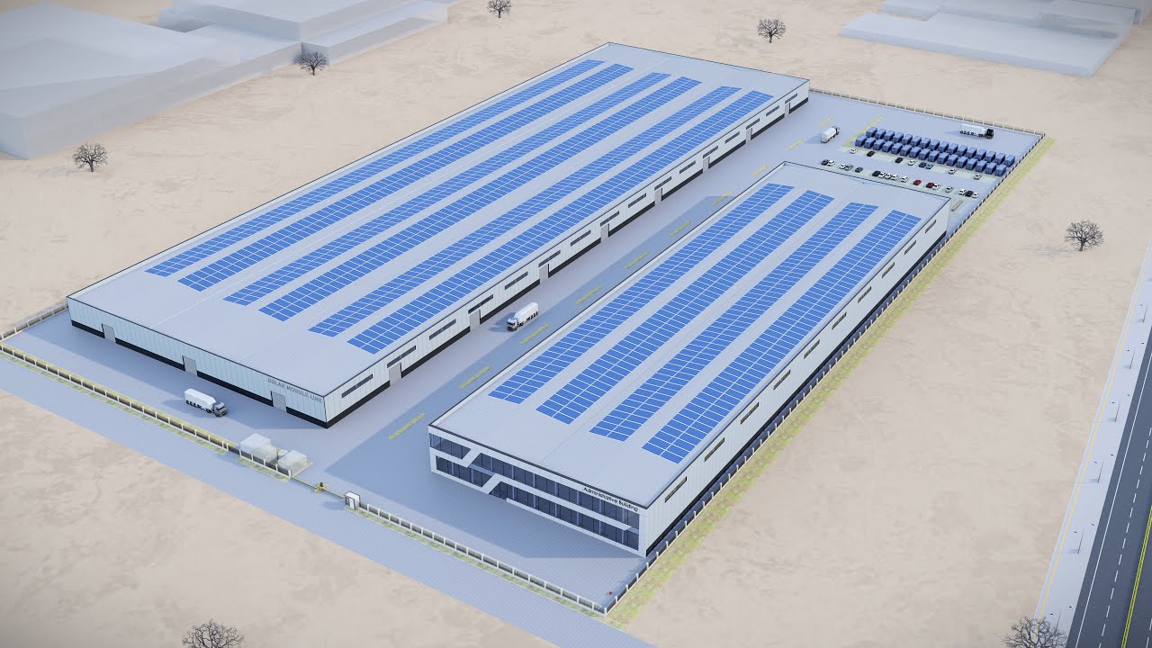 Steel structure building 3D animation for Oman - YouTube
