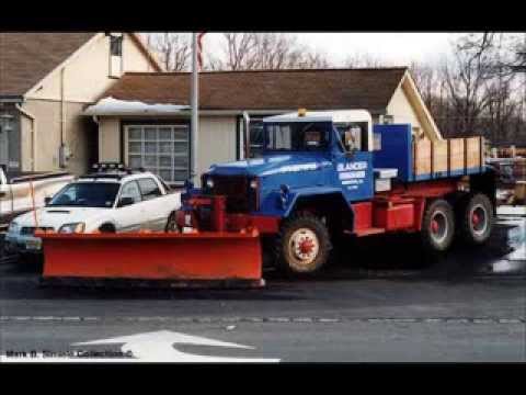 Military Deuce & A Half (2.5 Ton) & 5 ton Trucks W/Snow Plows - YouTube