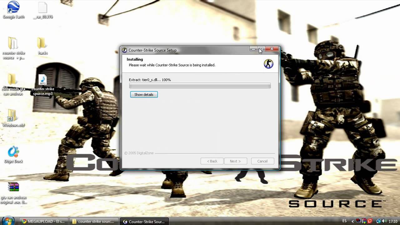 descargar counter strike source 1 link + parches - YouTube