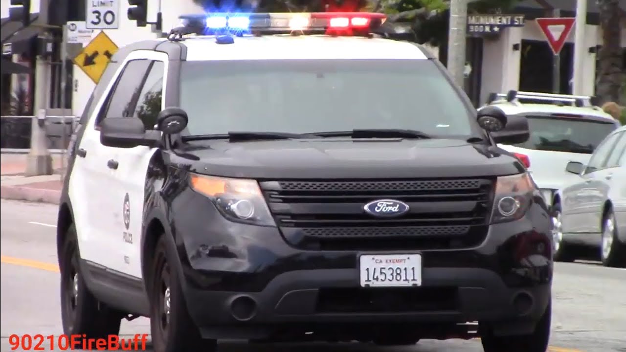 LAPD Responding Code 3 - YouTube