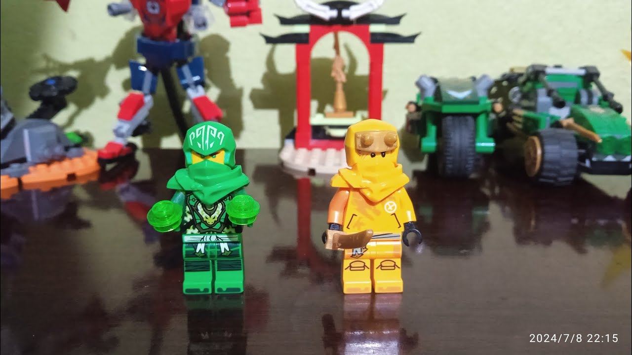 Lego lloyd ninja verde a arin ninja amarillo tribute del 2024 - YouTube